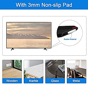 (Upgraded Version) Base Stand TV Legs for TCL Smart Tv - 32in 40in 43in 48in 49in 50in 55in 60in 32S305 32S301 32S303 32S4610R 32S3850 32S3850A 32S3850B 32S3850P 32FS4610R with Screws(32-55in, Black)