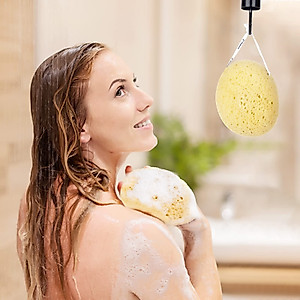 Bath Sponge, 4 Pcs Shower Sponge Loofah Body Scrubber, Shower Sponge Cleaning Loofahs Sponge, Body Sponge for Women Men Kid