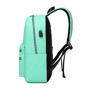 Joymoze Waterproof School Backpack for Boy and Girl Cute Women Daypack Green