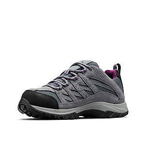 Columbia Women's Crestwood Waterproof, Graphite/Wild Iris, 9