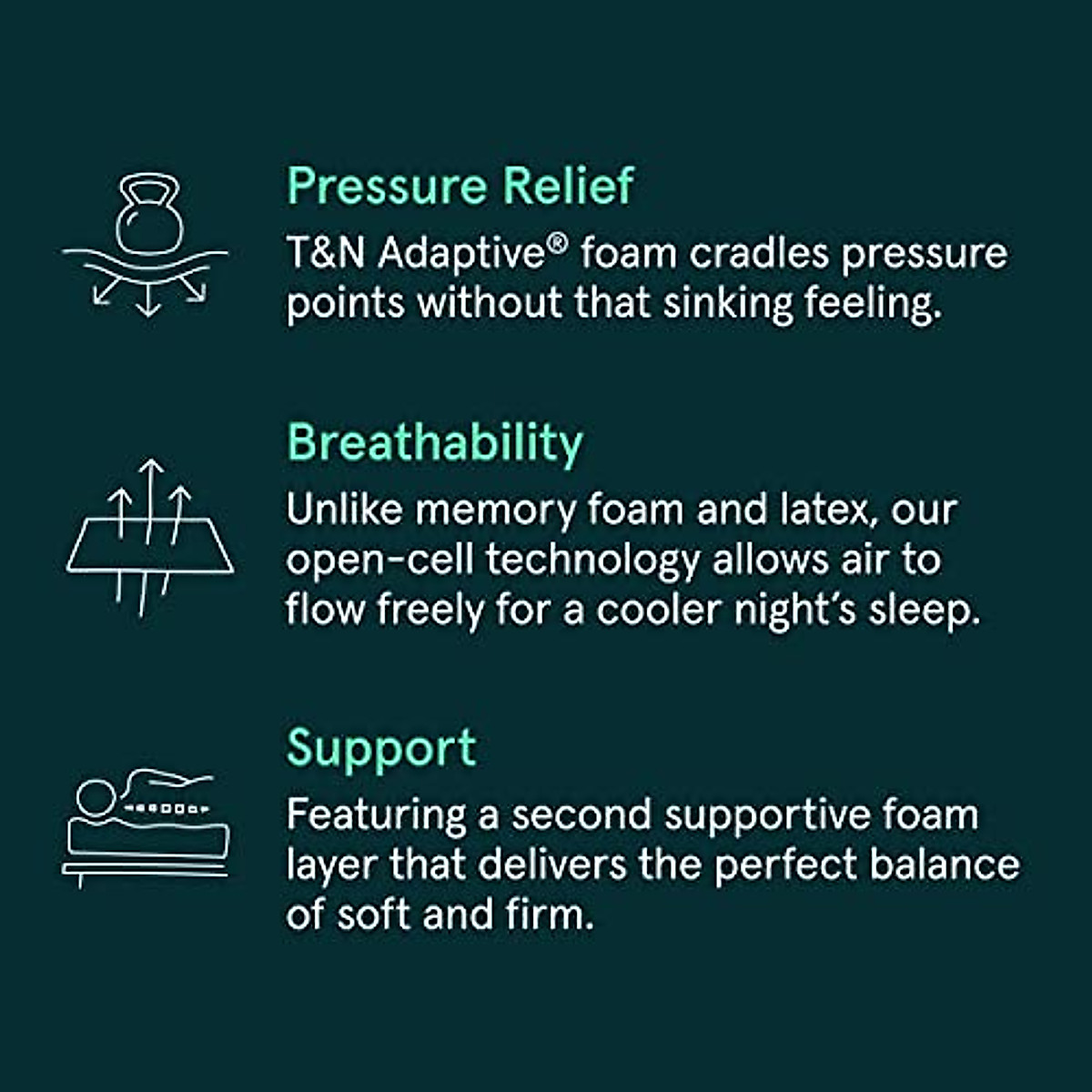 Tuft & Needle - Legacy Original Full Mattress, Medium-Firm Feel, Cooling, Pressure Relief, CertiPUR-US, 100-Night Trial