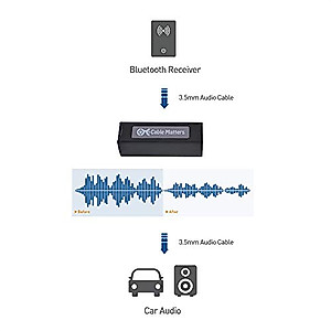 Cable Matters Ground Loop Isolator 3.5mm Noise Isolator Hum Eliminator for Car Audio and More