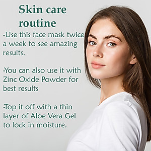 French Green Clay powder by mi nature | 227g(8 oz) (0.5 lb) | Montmorillonite Clay | Facial Care | Skin care