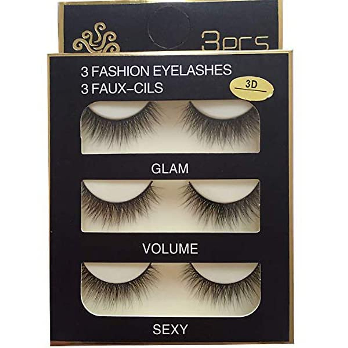 Imported Korea Fiber Faux Mink False Eye lashes Handmade Reusable Long Cross Volume Dramatic Lashes Natural Look Makeup Thick Black Fake EyeLashes
