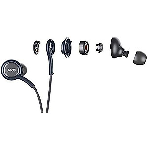UrbanX Premium Stereo Headphones with Microphone 3.5mm Jack - Compatible with Samsung Galaxy S8, S9, S8 Plus, S9 Plus, Note 8 - Designed by AKG - Authentic and Original