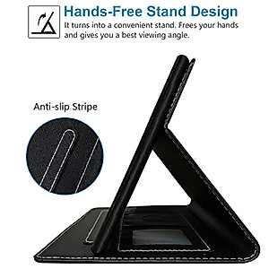 TBXOSTN Case for All-New Amazon Kindle Fire 7 Tablet (7" Display, 12th Generation, 2022 Release), Premium PU Leather Stand Cover with Smart Auto Wake, Inspirational Quotes Customized