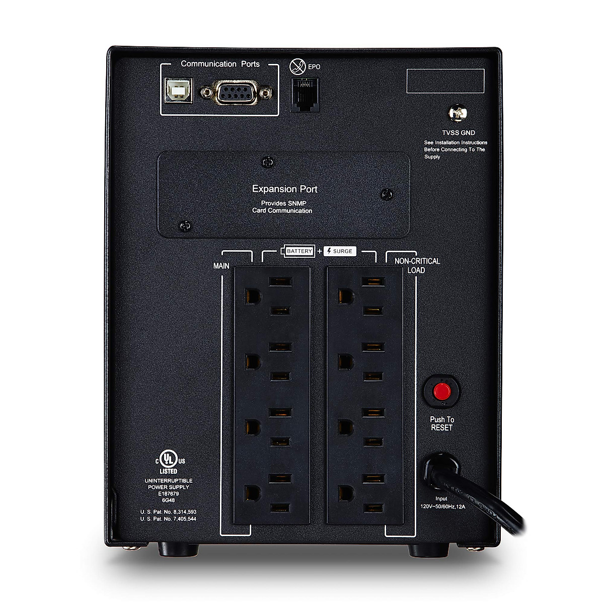 CyberPower PR1500LCD Smart App Sinewave UPS System, 1500VA/1500W, 8 Outlets, AVR, Mini-Tower