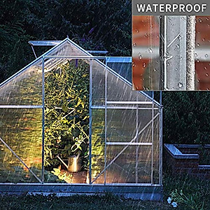 ZYAMY 50pcs Glazing Clips Glazed Clamps Stainless Steel W-Wire Use Fittings for Aluminium Greenhouse Strong Holding Clamps Greenhouse Fixing Tool