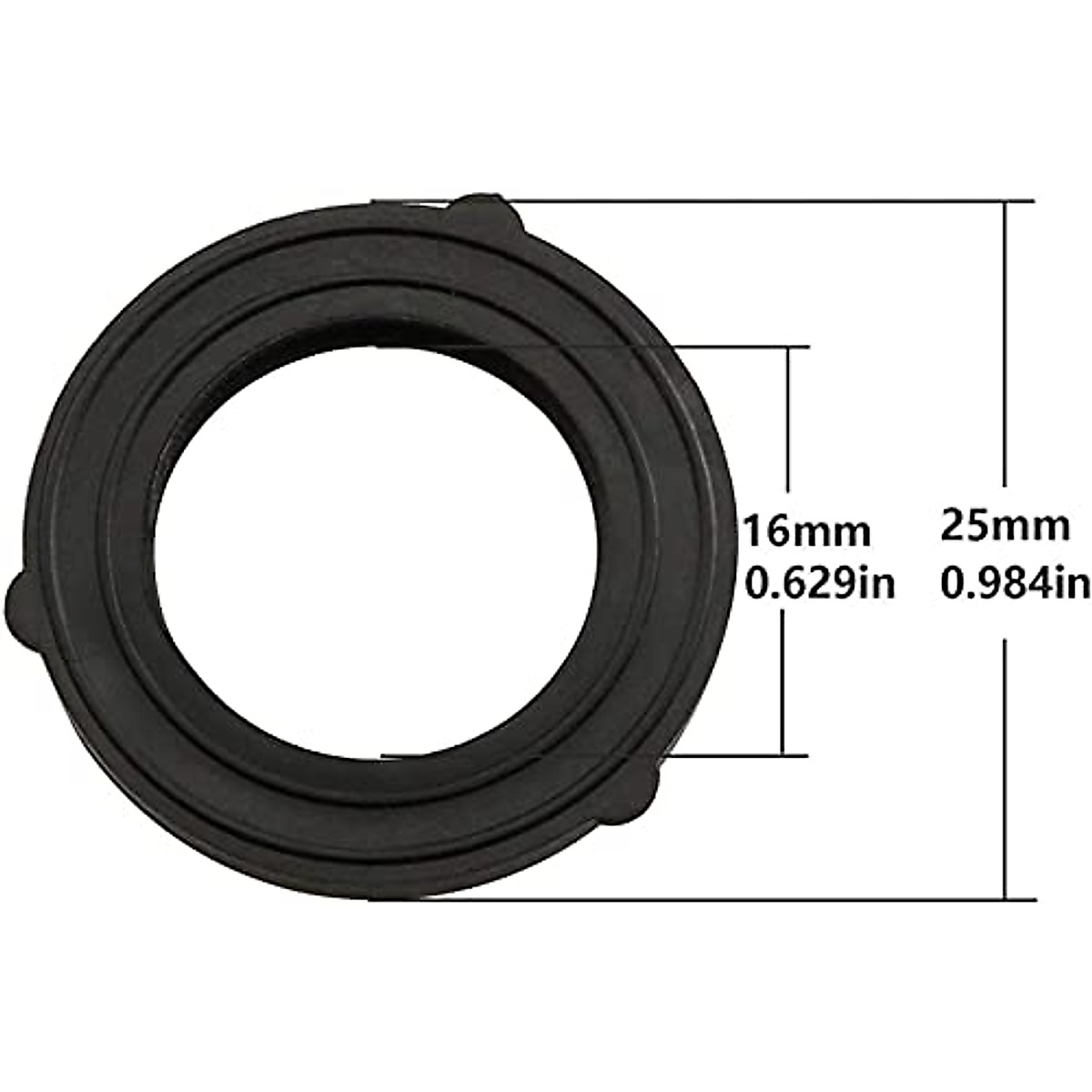 Longdex Garden Hose Washers 20PCS Flat Rubber Seal Gasket for Garden Shower Hose Water Faucet Spray