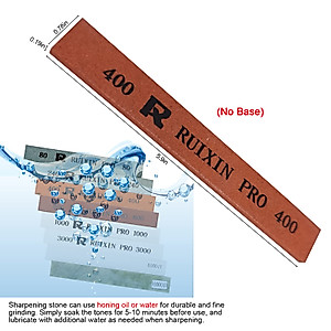 8Pcs Knife Sharpening Stones for RUIXIN Pro RX-008 Knife Sharpener Fixed-angle kit, Professional Whetstone Set Grindstone Polishing Stone without Base 80/240/400/800/1000/3000/6000/10000 Grit