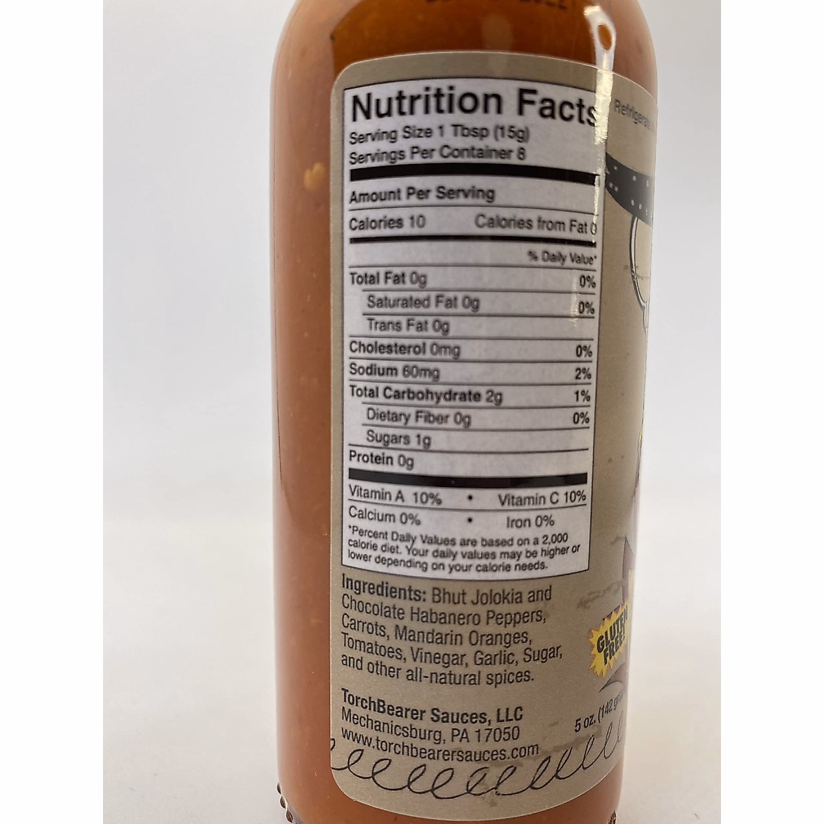 TorchBearer Sauces Ultimate Annihilation Ghost Chili Hot Sauce, 5 Fl Oz, Heat level: 7 - XXX Extra Hot - All Natural, Extract-Free, Made in USA