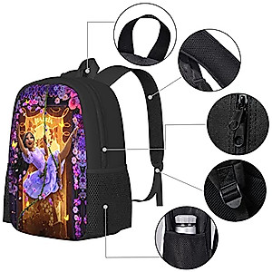 MeiPing Cartoon Backpack High Capacity Multifunction Anime Casual Backpack Lightweight Travel Backpack 17 Inch, One Size