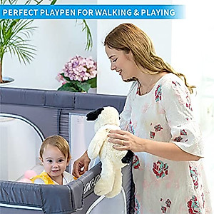 Baby playpen, Upgrade Play pens for Babies and Toddlers with Thickened Bottom, Sturdy Infant Activity Center Prevent Climbing Safe and No Gaps.(50”×50”)