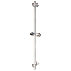 NearMoon Shower Slide Bar with Height/Angle Adjustable Handheld Shower head Holder, Bathroom SUS 304 Stainless Steel Wall-Mounted for Bath (26 Inch, Brushed Nickel)