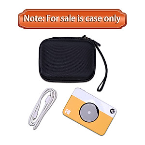 LTGEM Case Compatible with KODAK Printomatic/KODAK EKTAR H35 / KODAK Step Full-Color Instant Print Digital Camera(Inside: 5"x3.6"x1.7"), Blue, Case Only