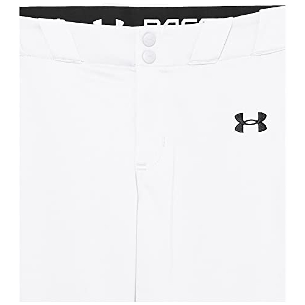 Under Armour Boys Utility Baseball Pant Pipe , (100) White / Black / Black , X-Large