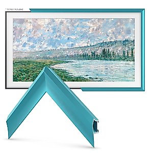 Frame My TV Deco TV Frames Alloy Prismatic - Turquoise Bezel Compatible ONLY with Samsung The Frame TV (65", Fits 2021-2024 Frame TV)