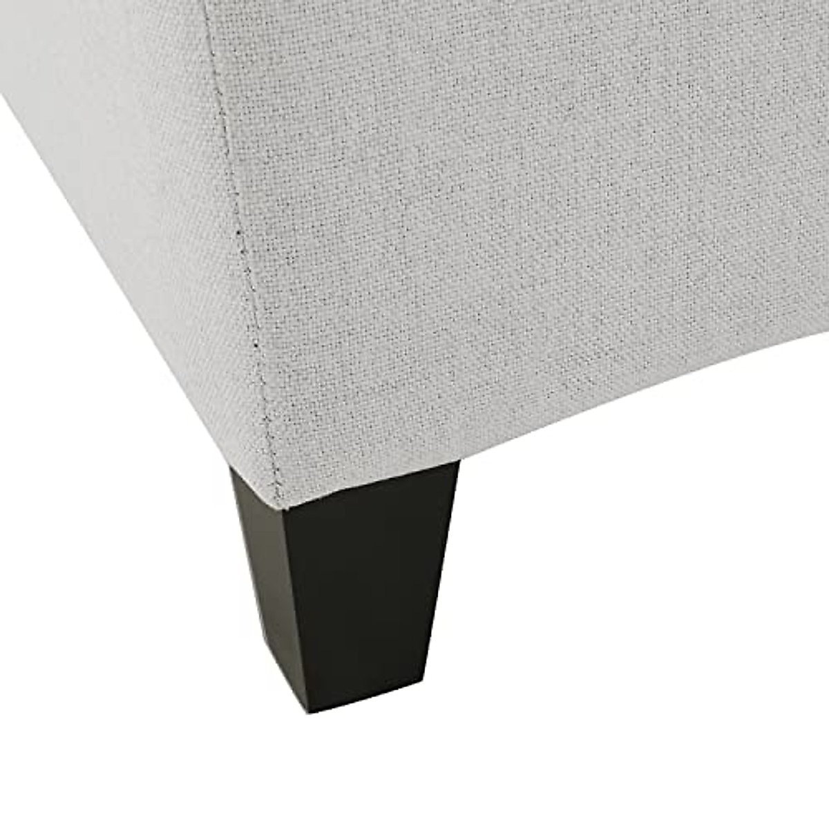 Christopher Knight Home Mission Fabric Storage Ottoman, Light Grey