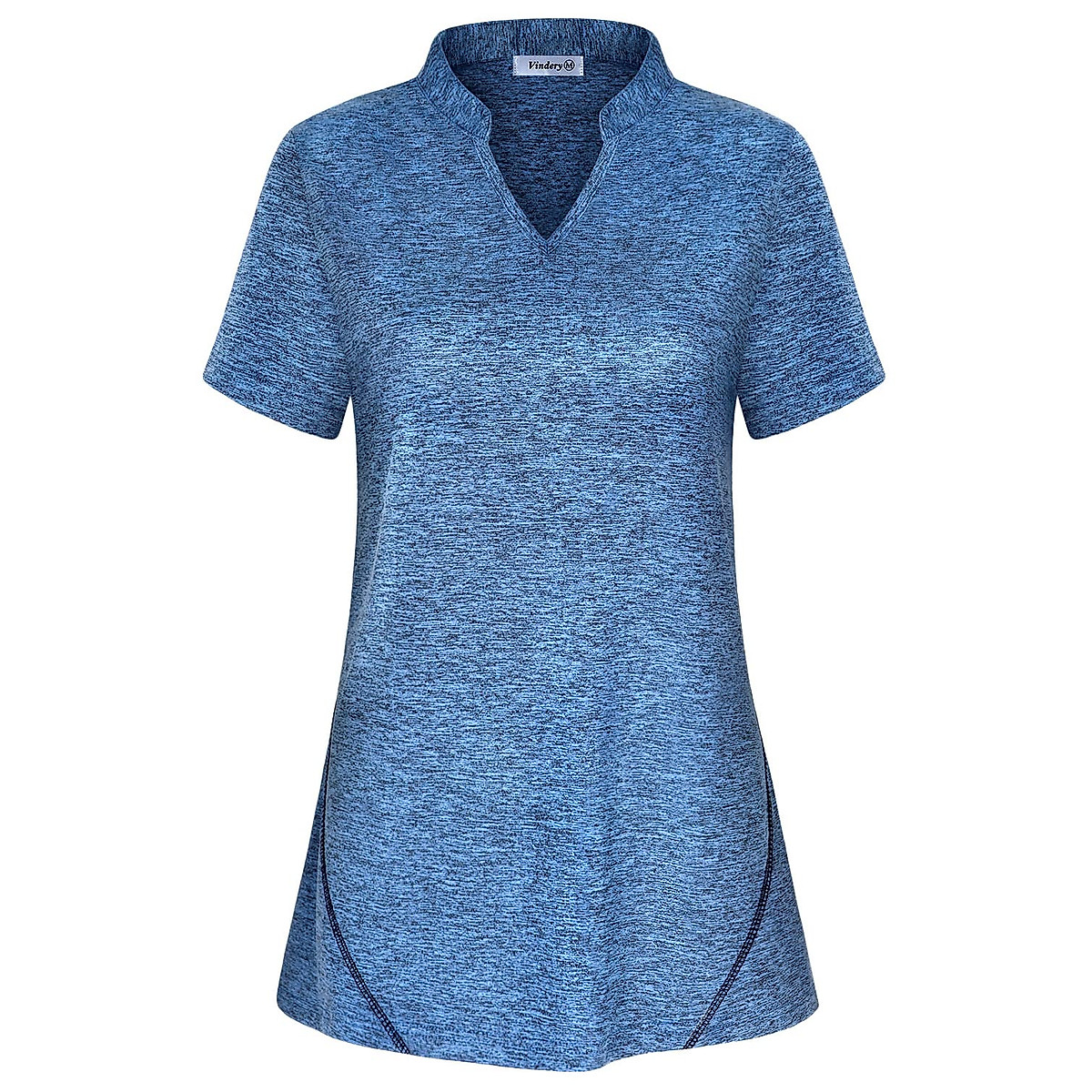 Vldnery Plus Size Athletic Tops for Women Golf Polo Shirts Moisture Wicking Workout Yoga Tshirt Tennis 2XL