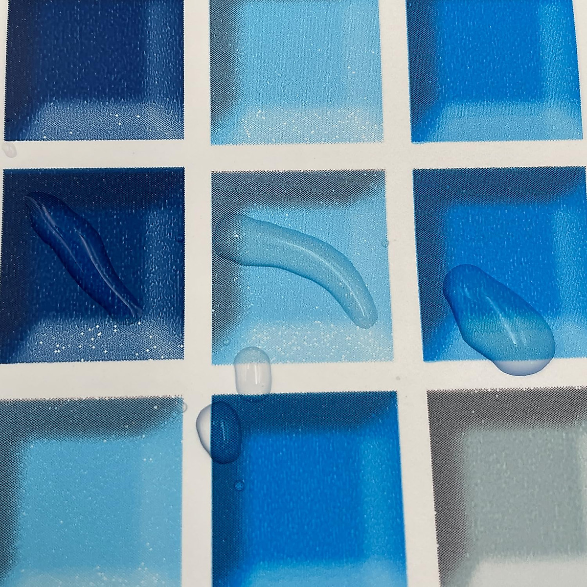 Yifely Royal Blue Mosaic Kitchen Cupboard Decor Paper Self-Adhesive Shelf Liner Countertop Sticker 17.7 Inch by 9.8 Feet