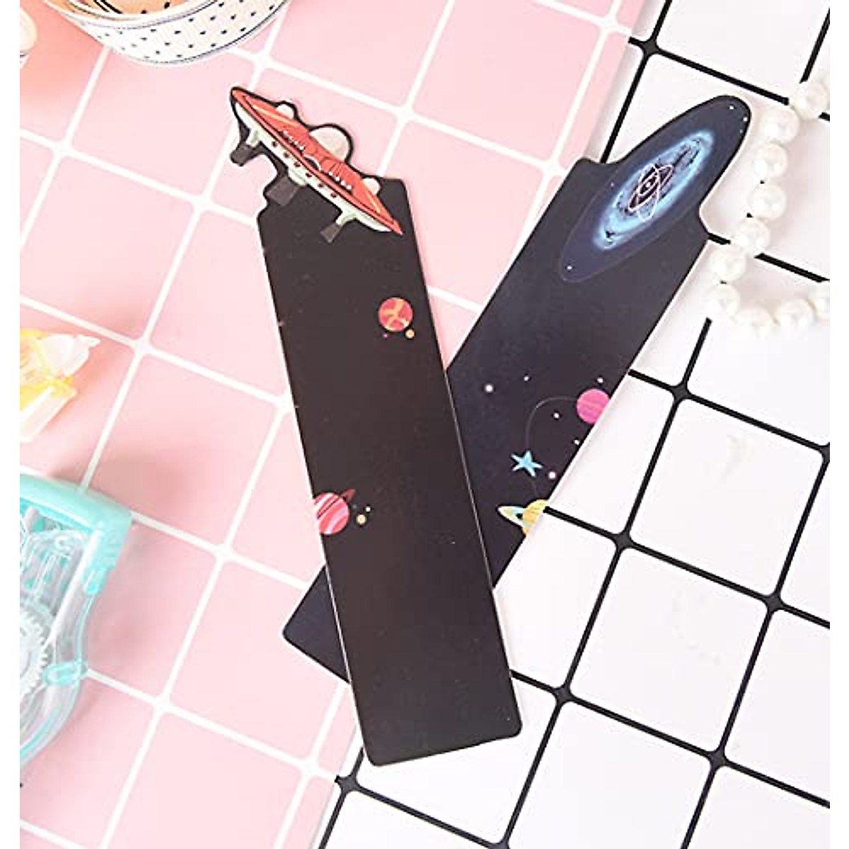 Bookmarks for the Moon and Stars Planet Earth Rocket Spaceship Astronaut Pack of 30