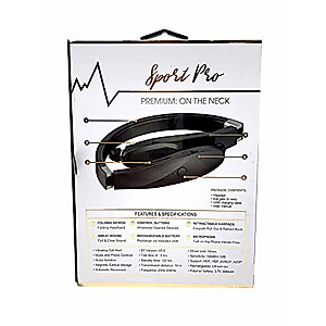 Rhino Foldable Retractable Wireless Headset Headphone Sport Neckband Earbuds