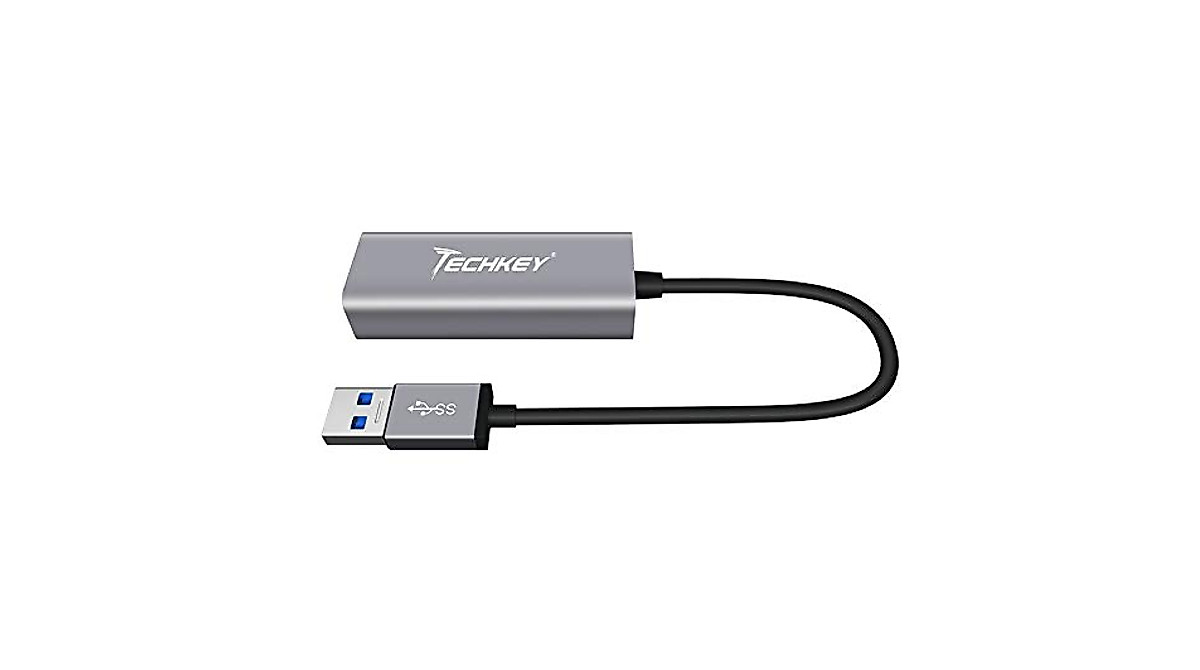 Techkey USB 3.0 Ethernet Adapter - Fast & Reliable Connection