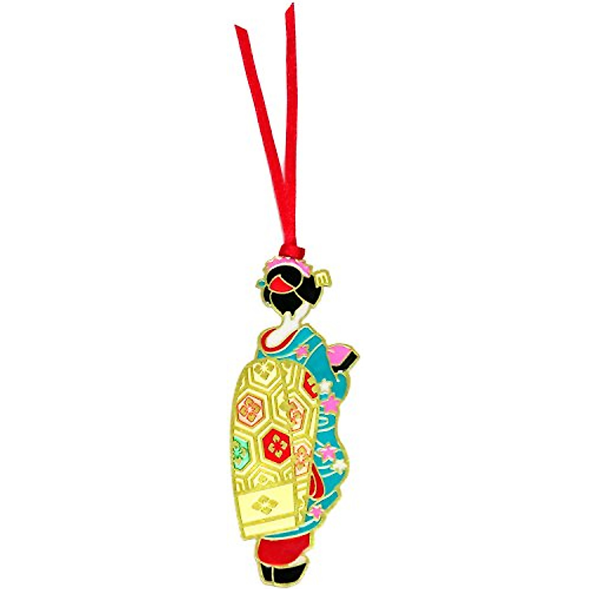Tomoko 12519 Bookmark Maiko Dark Peach Stained Glass Style