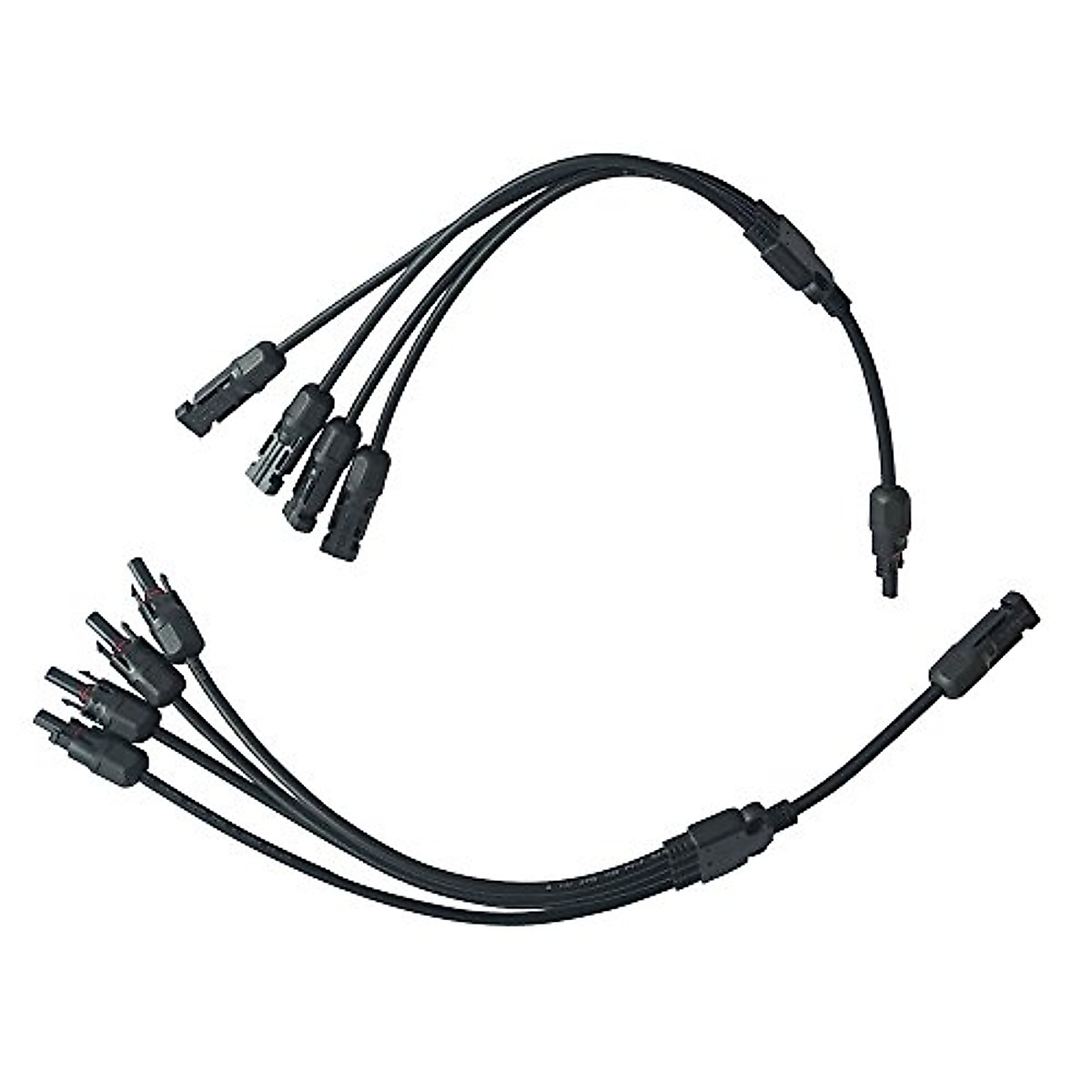 KRXNY PV Solar Panel Cable Wire Connectors Adapter Y Branch 1 To 4 Parallel M/FFFF & F/MMMM 1 Pair