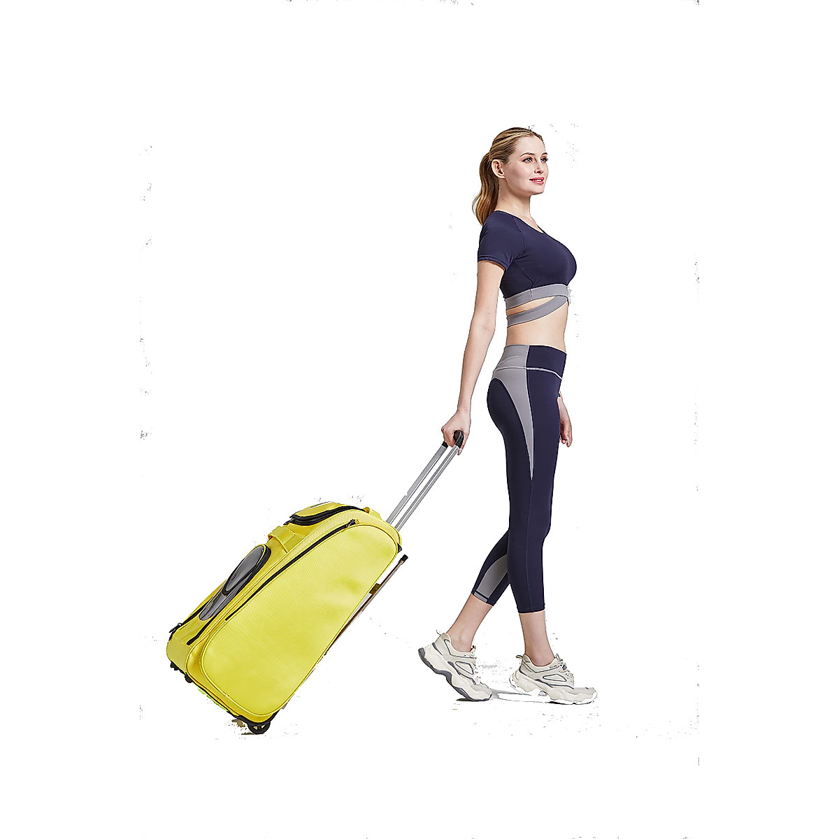 VIV Pickleball Tennis Bag: All-in-One Pickleball Bag, Hopper, and Feeder with Wheels. Store, Travel, Practice with Pickleball, Tennis, Baseball, Softball Gears. Pickleball Hopper, Tennis Ball Hopper