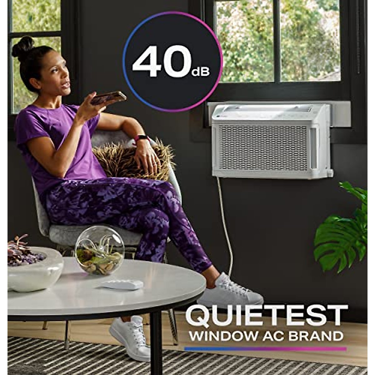 GE Profile ClearView Inverter Window Air Conditioner 12,200 BTU, Inverter Technology, Ultra Quiet for Large Rooms, Full Window View with Easy Installation, Energy-Efficient, 12K Window AC Unit, White