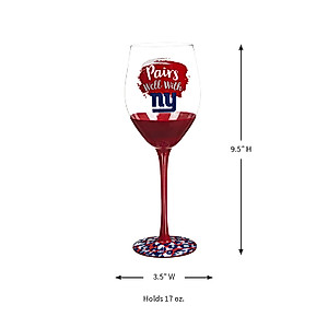 Team Sports America New York Giants, 17oz Boxed Stemware