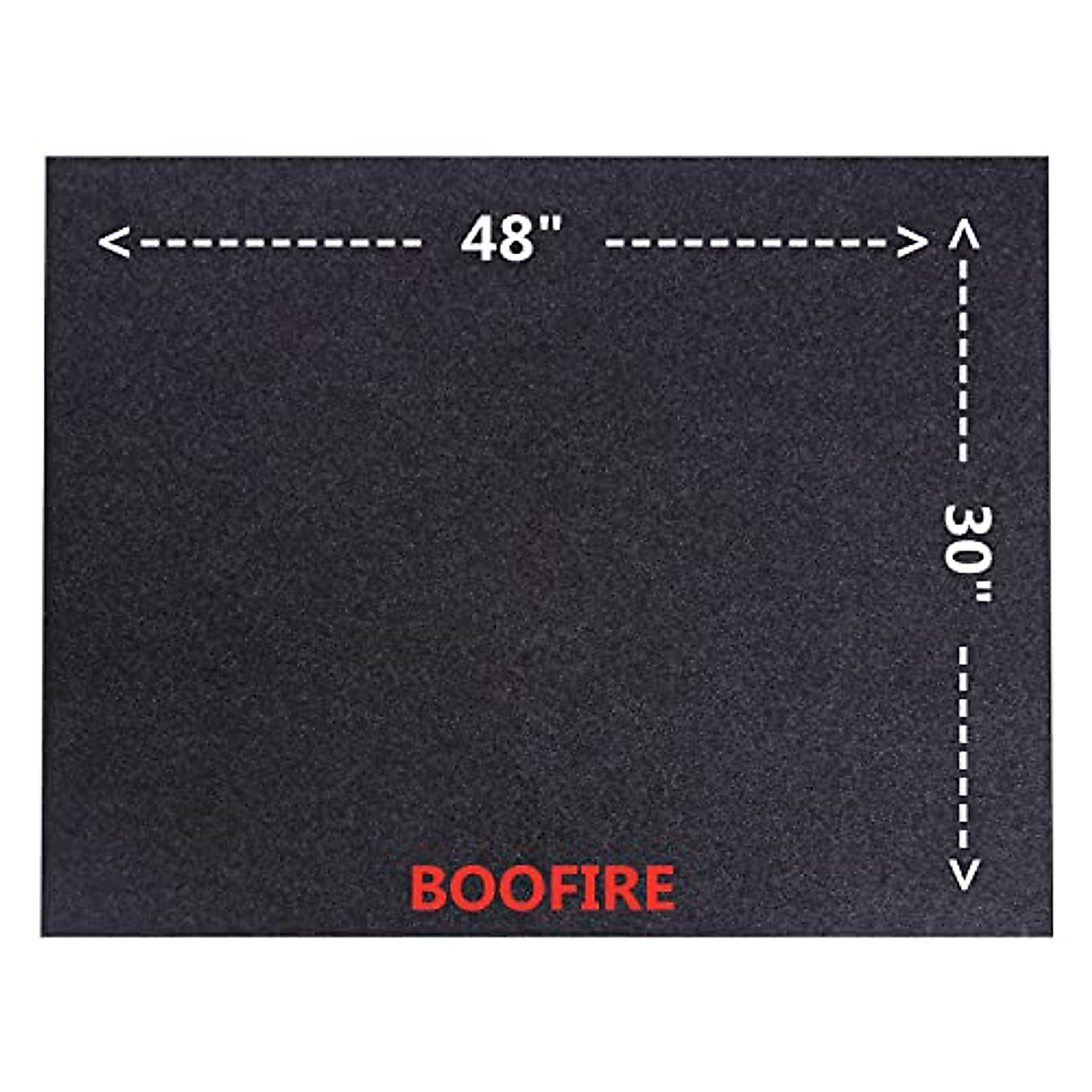 Uterstyle BBQ Gas Grill Splatter Mat, Extra Large Fireproof Heat Resistant Gas or Electric Grill Splatter Mat Pad Floor Protective Rug for Backyard Outdoor Deck Patio 48x30inch (1)