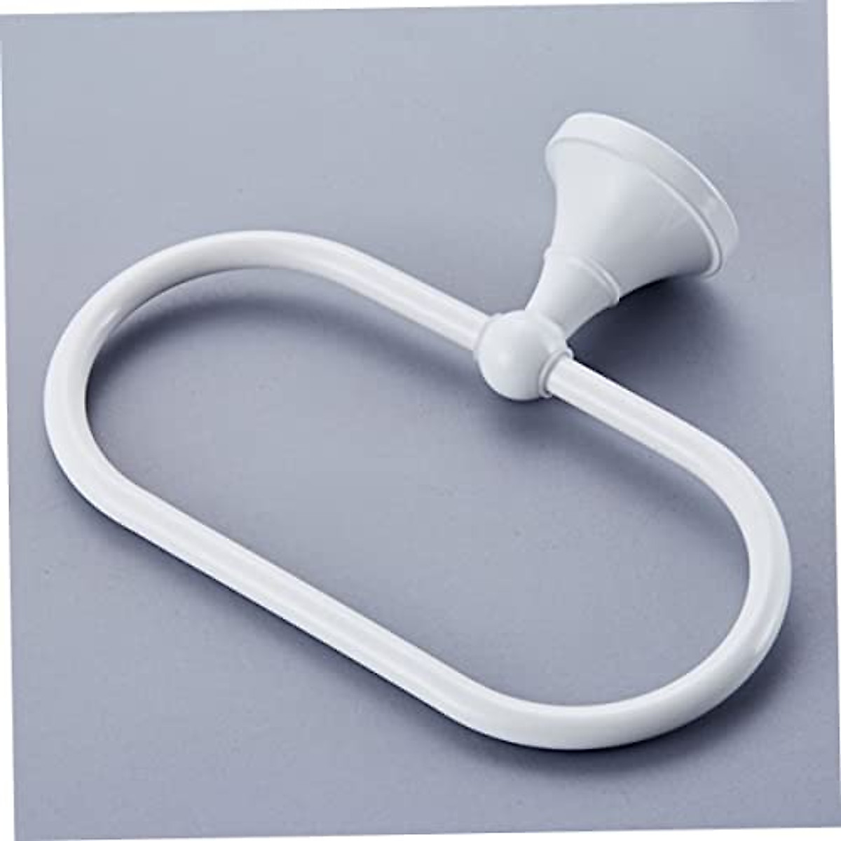 DOITOOL 3pcs Stainless Bathroom Toilet Black Face Round Towel Showers Towels Rod Angle Storage Hotel Mounted Rack E Hanger Kitchen Simplicity Wall-Mounted Holder Self Hand Oval