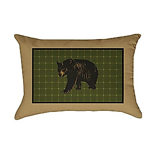 Lodge Rustic Cabin Oblong Pillow, Soft & Comfortable Pillow, Perfect For Indoor/Outdoor Farmhouse Décor Multi (14''x20'')