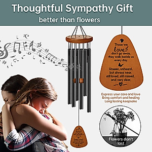 TONESLIX Memorial Wind Chimes, Sympathy Wind Chimes, Windchimes in Memory of a Loved one, Loss of Loved One Bereavement Gifts, Loss of Father Mother Husband Son Funeral Memorial Gifts