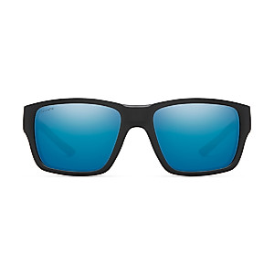 SMITH Outback Active Sunglasses - Matte Black | Chromapop Polarized Blue Mirror