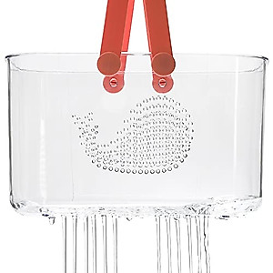 ZENFUN 3 Pack Portable Shower Caddy with Handles, Plastic Tote Storage Basket Toiletry Organizer Bin, Portable Toiletry Caddy for Holding Soap, Shampoo, Bathroom, College Dorm, White, Pink, Blue