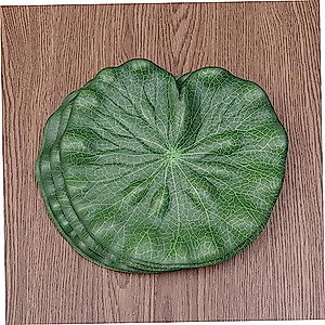 NOLITOY Lotus Leaves 30 Pcs Fleur De Lis Decor Green Decor Green Plants Mask Lilly Pads Artificial Lily Pads Artificial Leaves Artificial Plants Artificial Leaf Water Lotus Pool