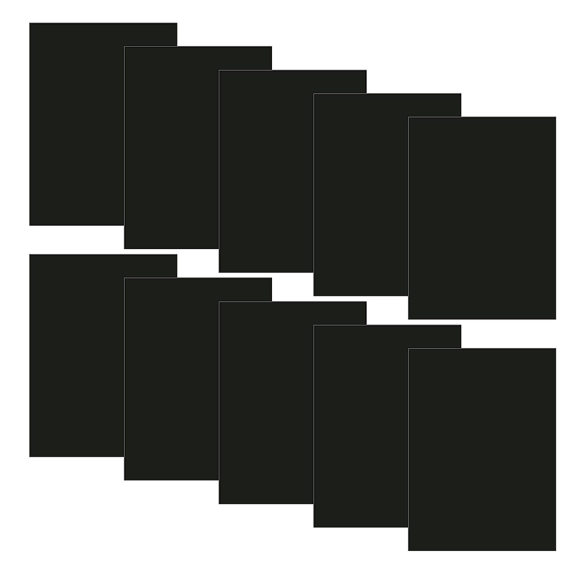 Briartw 10 Sheets 6.9x5" 0.3mm Thick Single Sided Magnetic Sheets Flexible Rubber Sheets for Metal Dies Storage and Organize Scrapbooking Tool Craft Supplies Rubber Magnetic Sheets Set