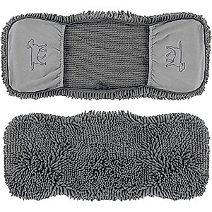 Tuff Pupper Quick Dry Towel for Dogs | Ultra Absorbent Microfiber Shammy | Extra Large 35x15 Size for All Breeds | Comfortable Hand Pockets | Indoor Outdoor Use | Durable Material | Machine Washable