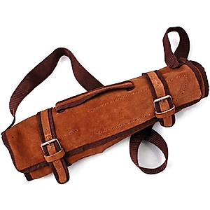 Handmade Damascus Kitchen Chef Knife Set - Professional Damascus Steel Knife Set - 10 pcs Japanese Damascus Knife Set With Leather Bag/Case(10801)