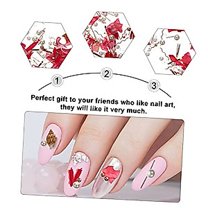 FRCOLOR 1 Set Nail Art Accessories Glitter Decor Glass Charms Pearl Trim Glitter Ornaments Nail Decor Shiny Manicures Ornaments Shinny Manicure Decor Nail Supplies Assorted Plastic