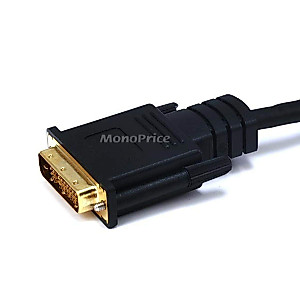 Monoprice HDMI to DVI-D Dual Link M1-D (P&D) Cable - 28AWG, 6 Feetm Black