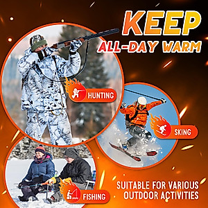 Heated Socks, Electric Heated Socks for Women Men, 4 Heat Settings Rechargeable Heating Socks with 360° Heating, Machine Washable Thermal Electric Socks Unisex Foot Warmer for Hunting Skiing Camping