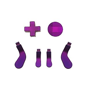 Metal D-Pads and Paddles Replacement for Xbox One Elite Controller Series 2, Xbox One Elite Controller(Purple)