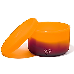 Silipint: Silicone 20oz Lidded Bowls: 2 Pack Sun Storm - Unbreakable, Flexible, Sustainable, Microwave-Oven-Dishwasher, Non-Slip