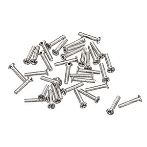 uxcell M1.2 x 6mm Phillips Screw Fastener Silver Tone for Laptop PC TV Fan Switch 500pcs