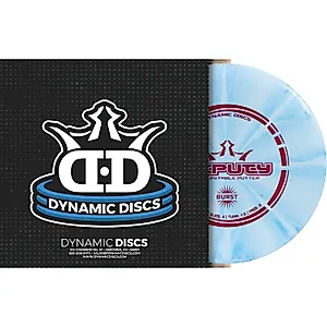 Dynamic Discs Prime Burst Deputy Disc Golf Putter, PDGA Approved, Men and Women Frisbee Golf Putter, 170g Plus Understable Putt, Easy to Throw, Stamp Color & Burst Pattern Will Vary, Gray
