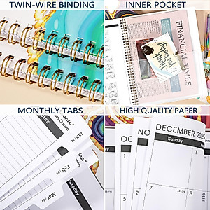 2023-2025 Monthly Planner/Calendar - 2 Year Monthly Planner 2023-2025, July 2023 - June 2025, 9" x 11" Planner with Monthly Tabs, Twin-Wire Binding, Two-Side Pocket, Perfect Daily Organizer